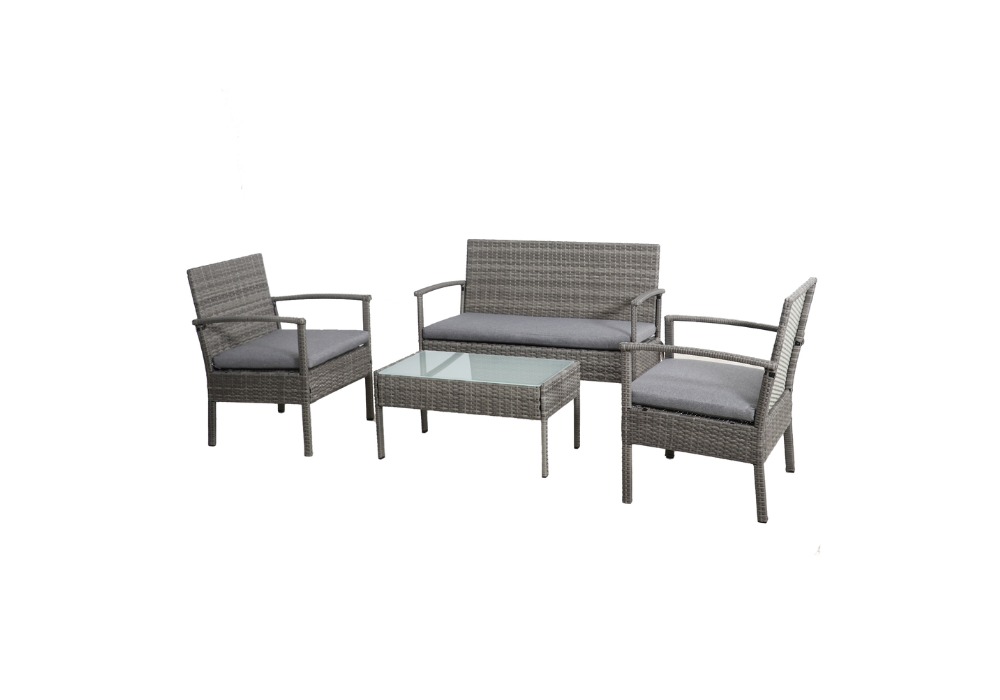 SH&G Heaton Rattan 4pc Bistro Set
